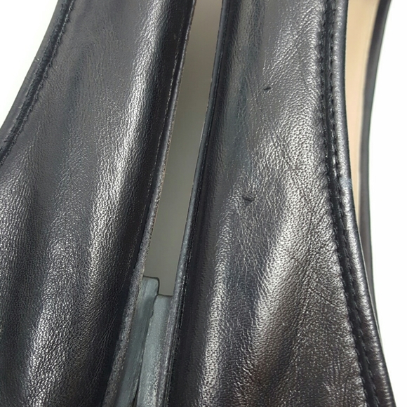 Escada | Shoes | Escada Logo Black Flats Ballet Leather Shoes | Poshmark